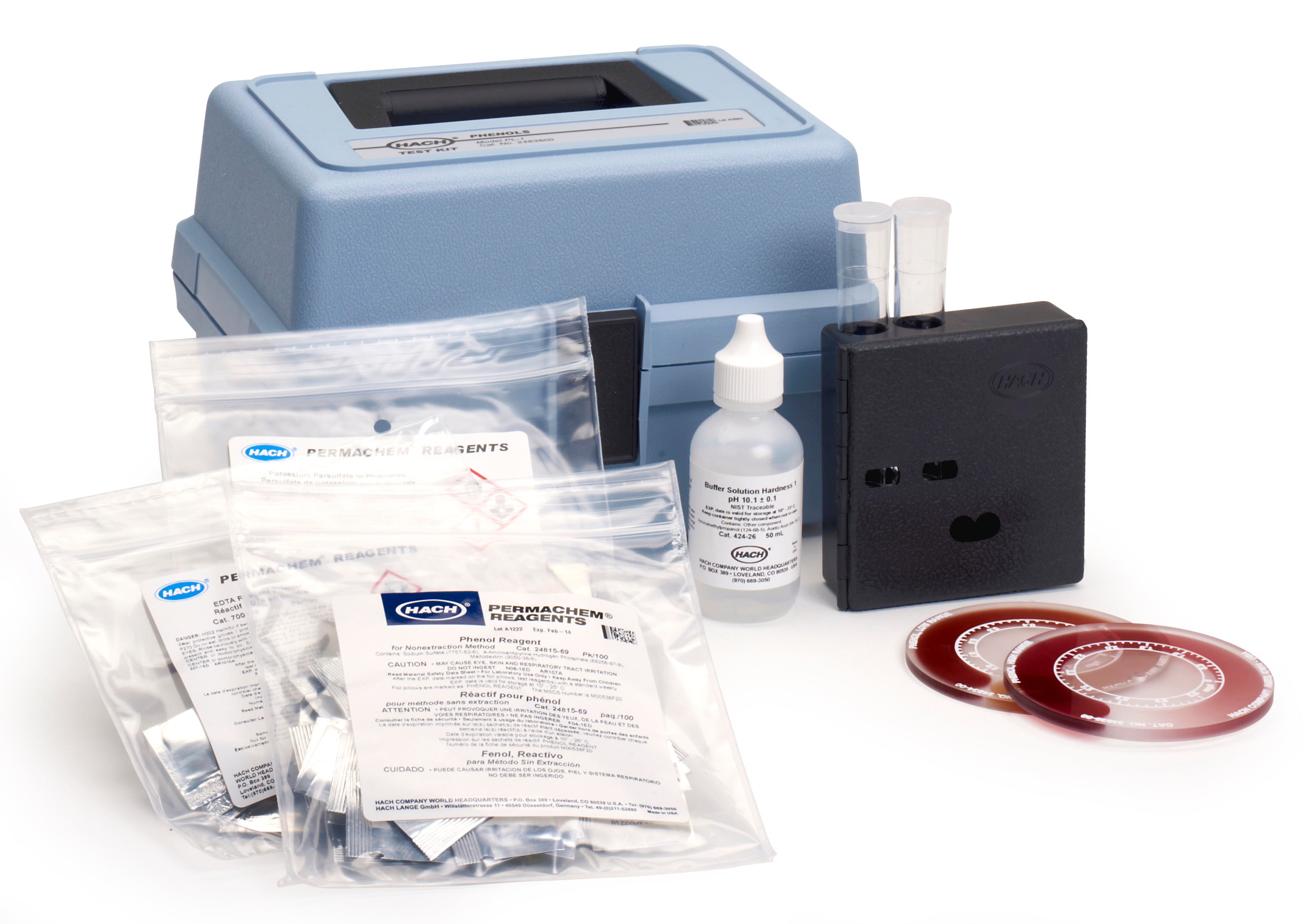 K-8012 Phenols Kit 0-1 And 0-12 Ppm Range 0.05 Ppm Mdl Chart K-8012 ...