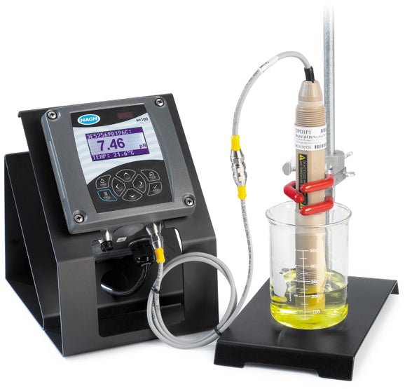 Bench top stand for sc100 and Model 53 controllers | Hach SEA