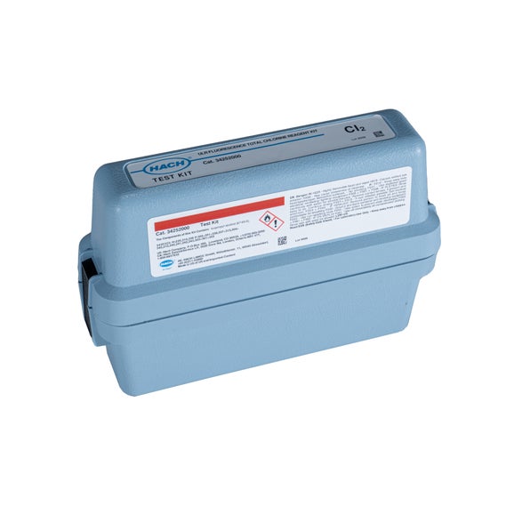 ULR Total Chlorine Fluorescence Test Kit, 3-100 µg/L (ppb), 100 Tests ...