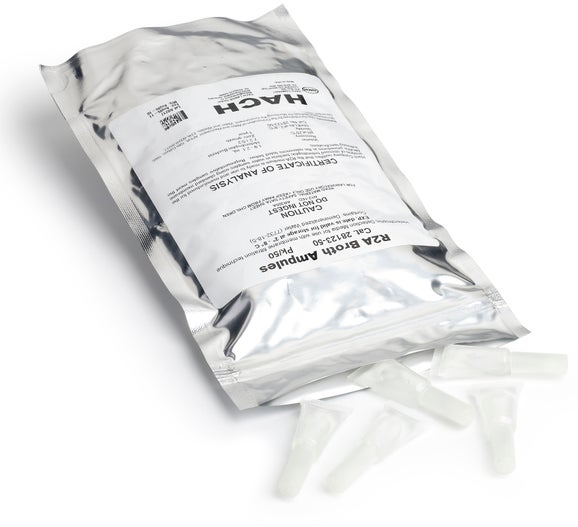 Plastic ampules R2A, pk/50 | Hach UK