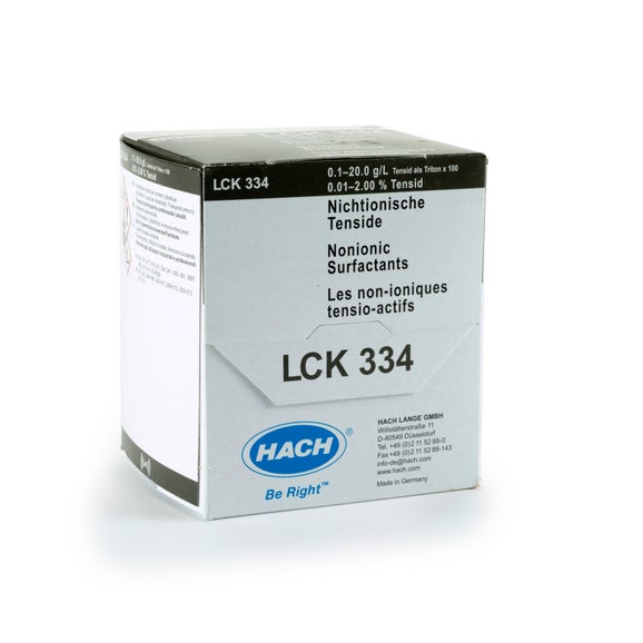 Nonionic surfactants cuvette test 0.1-20 g/L, 25 tests | Hach UK