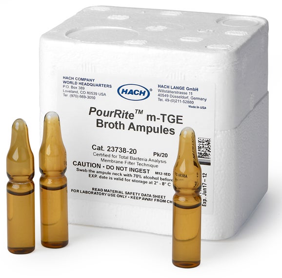 Ampules, m-TGE, 2 mL, pk/20 | Hach UK