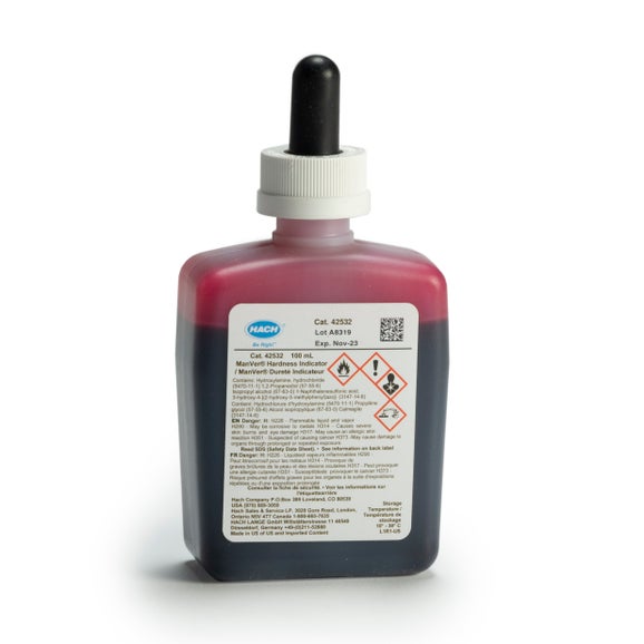 ManVer Hardness 2 indicator solution, 100 mL MDB | Hach UK